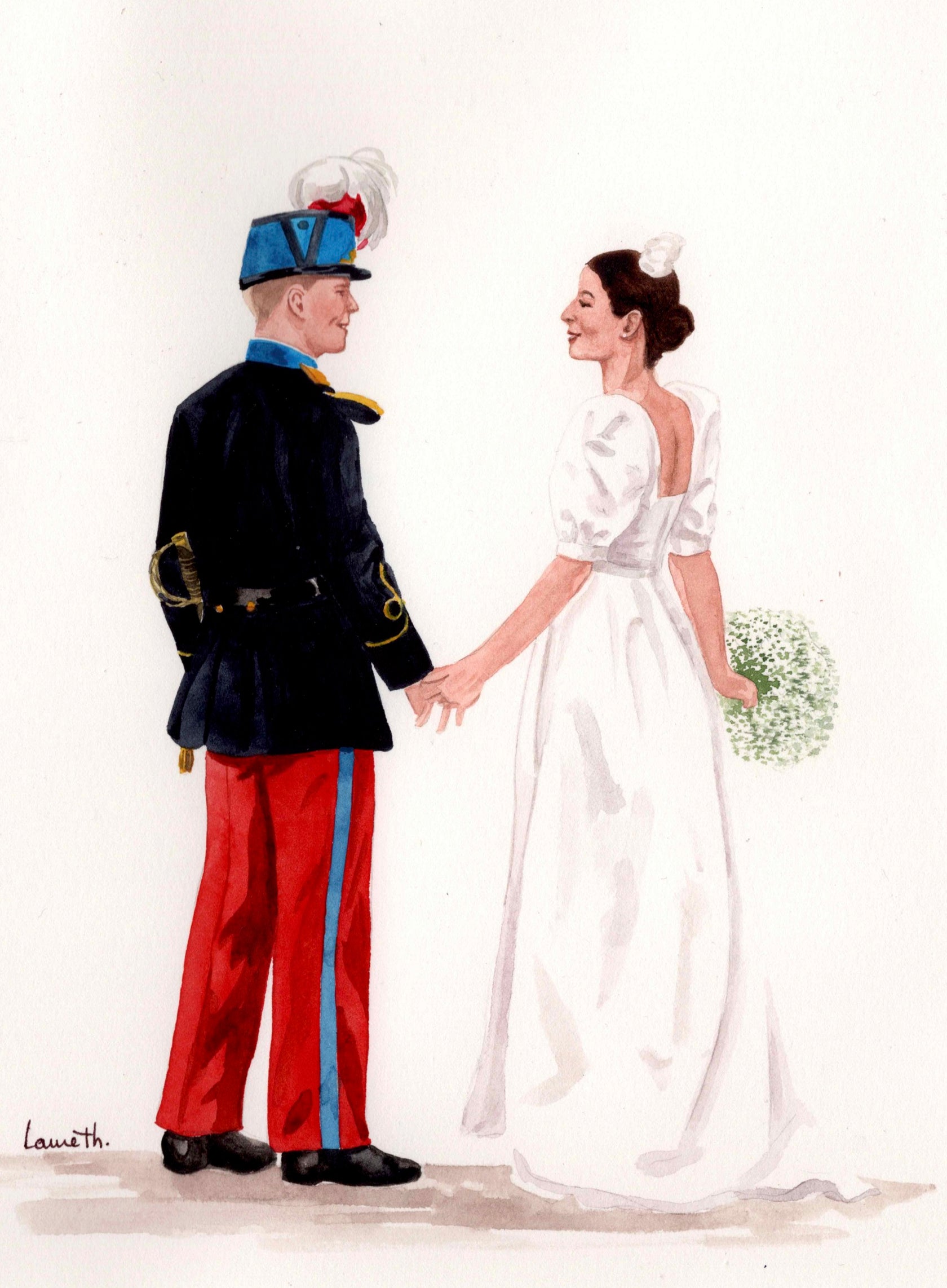 PORTRAIT DES MARIÉS – Laure Th.Chanal Illustrations